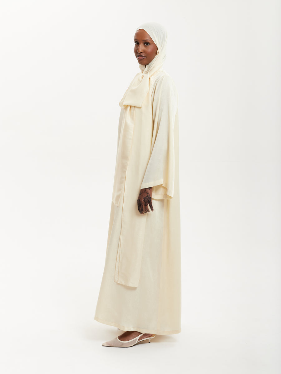 Soft Yellow Abaya – AMUNE